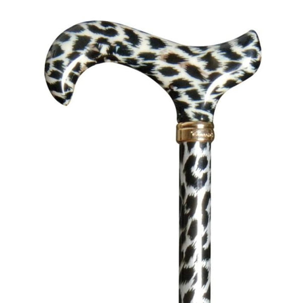 ADJUSTABLE ANIMAL PRINT CANE - Snow Leopard | Cool Crutches by Jackie ...