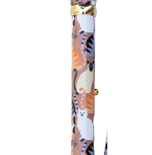 FOLDING CANE- CLASSIC CATS | Cool Crutches by Jackie, Classy Canes by ...